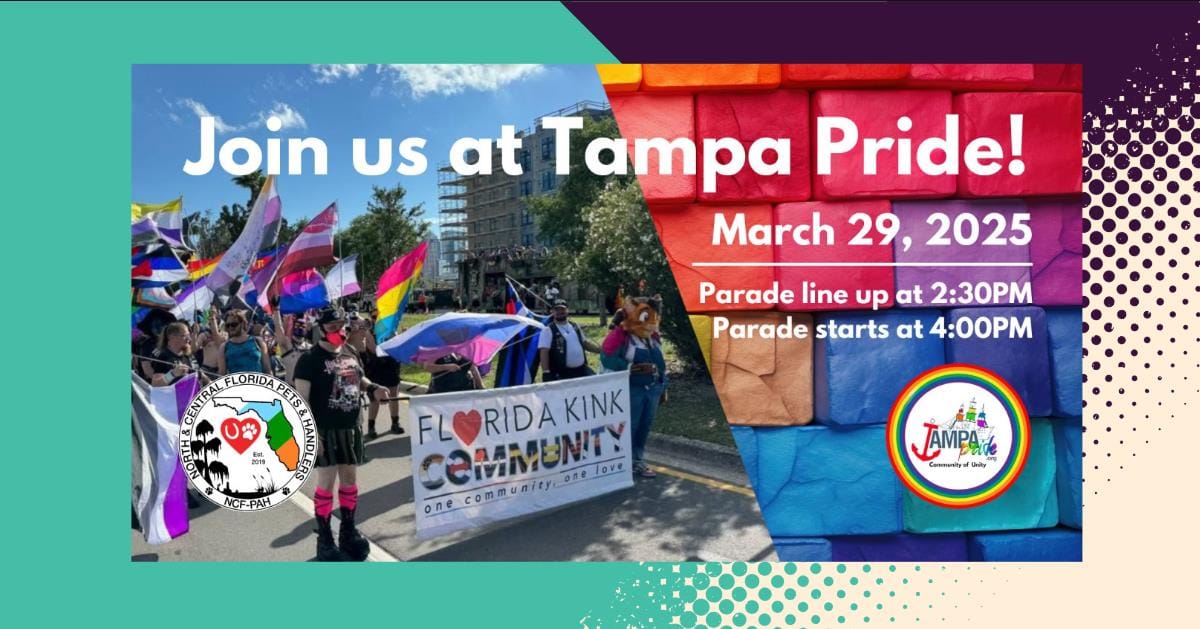 Tampa Pride Parade - North & Central Florida Pets & Handlers